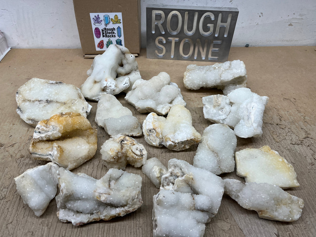 Druzy Quartz - India - 10 pounds* – RoughStone.Rocks LLC