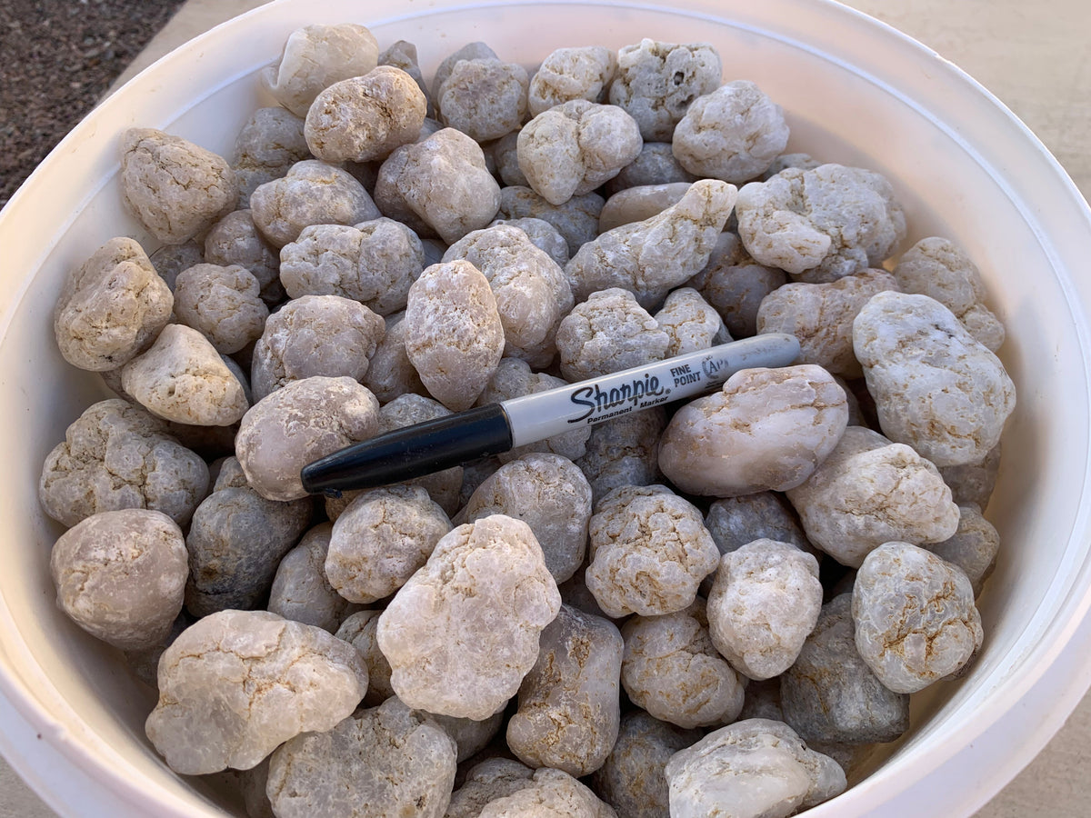 Phosphorescent Mini Geodes (mostly closed) - Morocco - 10 pounds ...