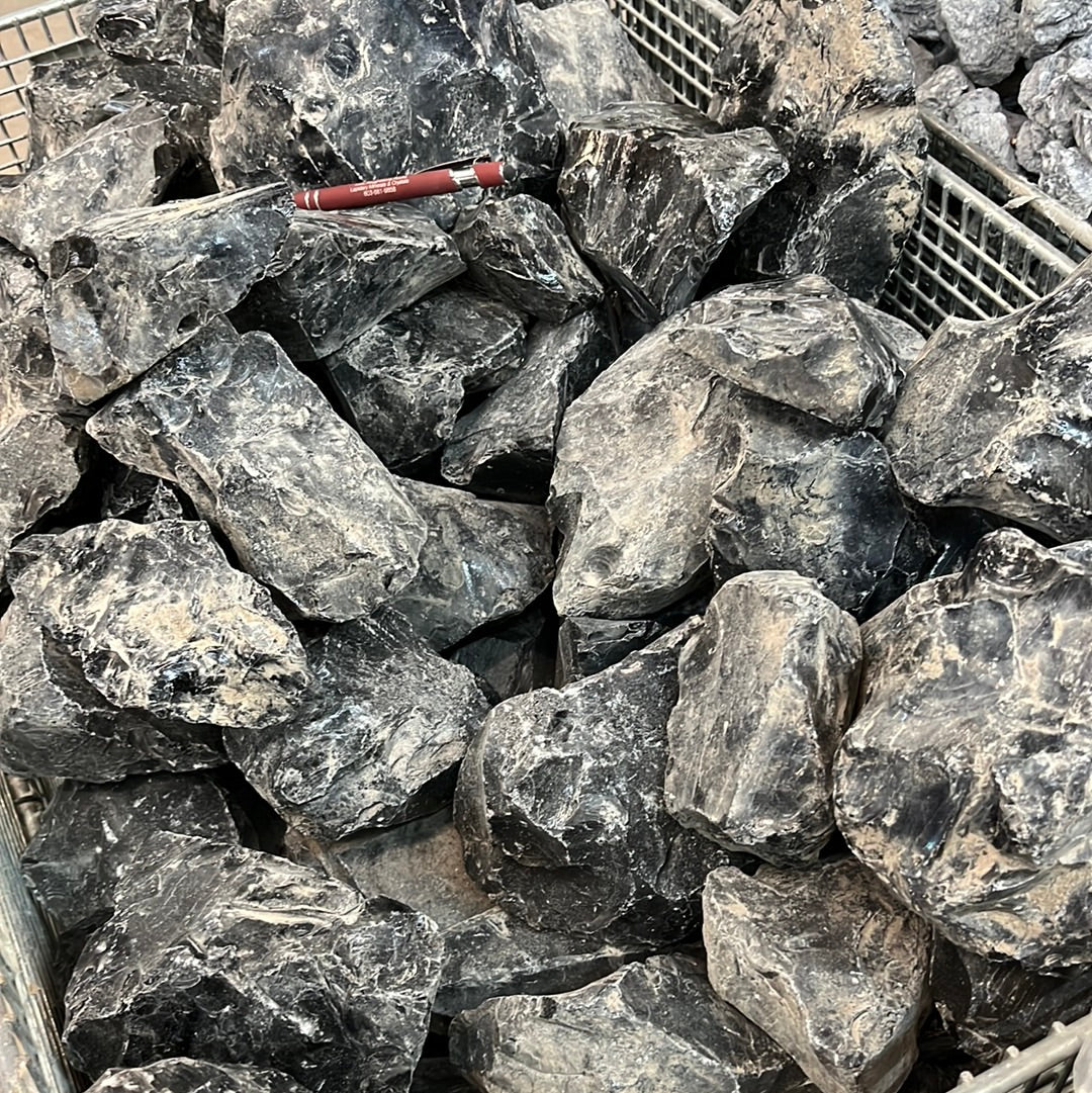 Silver Sheen Obsidian - Armenia - 10 pounds* – RoughStone.Rocks LLC