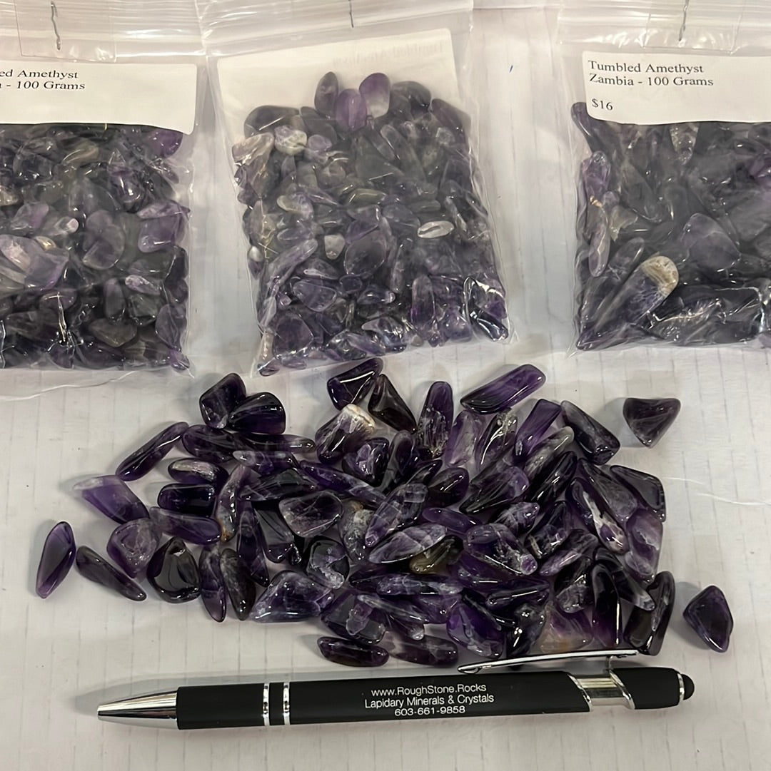 Tumbled Amethyst - 100 grams – RoughStone.Rocks LLC
