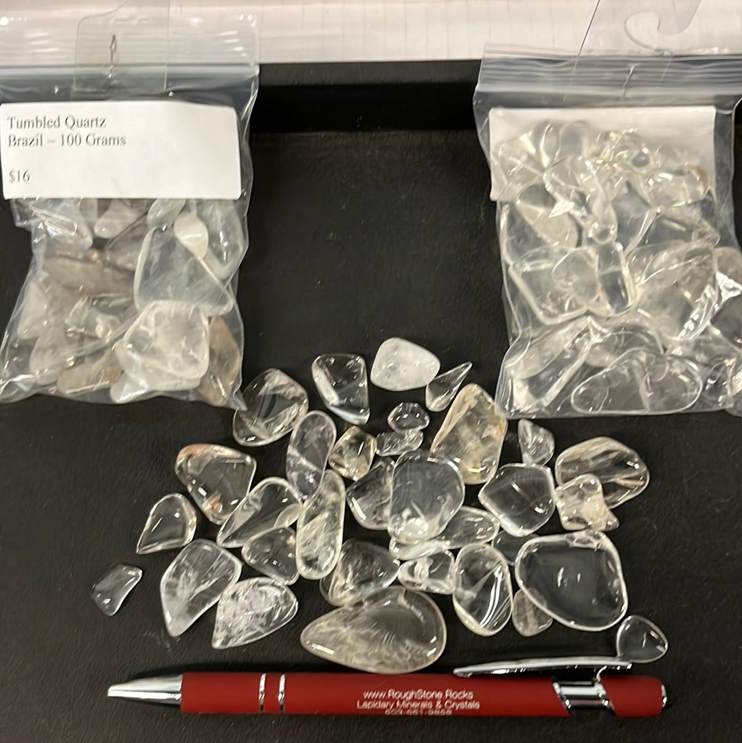 Tumbled Quartz - 100 grams – RoughStone.Rocks LLC