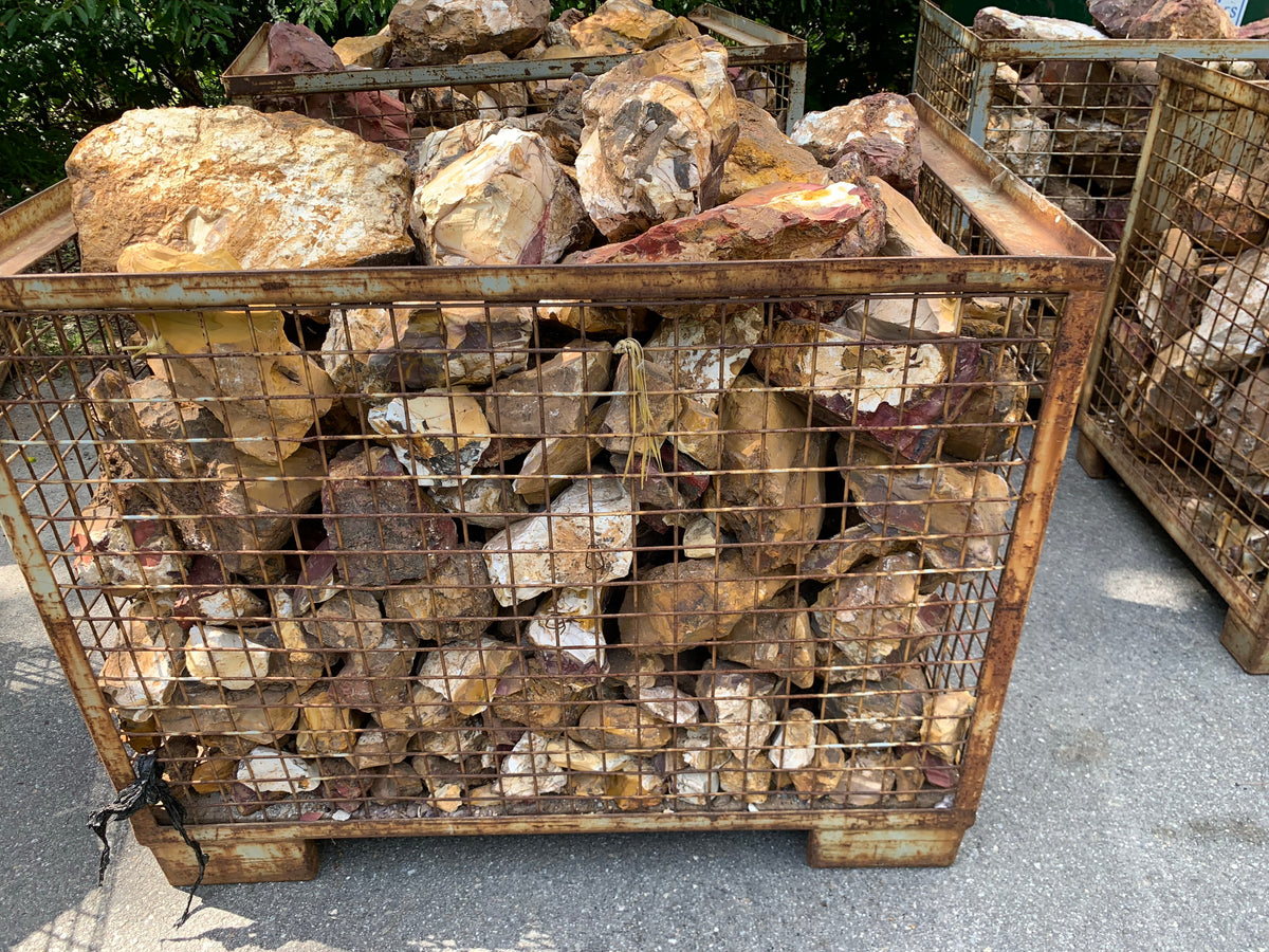 Mookaite mostly yellow - 10 pounds* – RoughStone.Rocks LLC