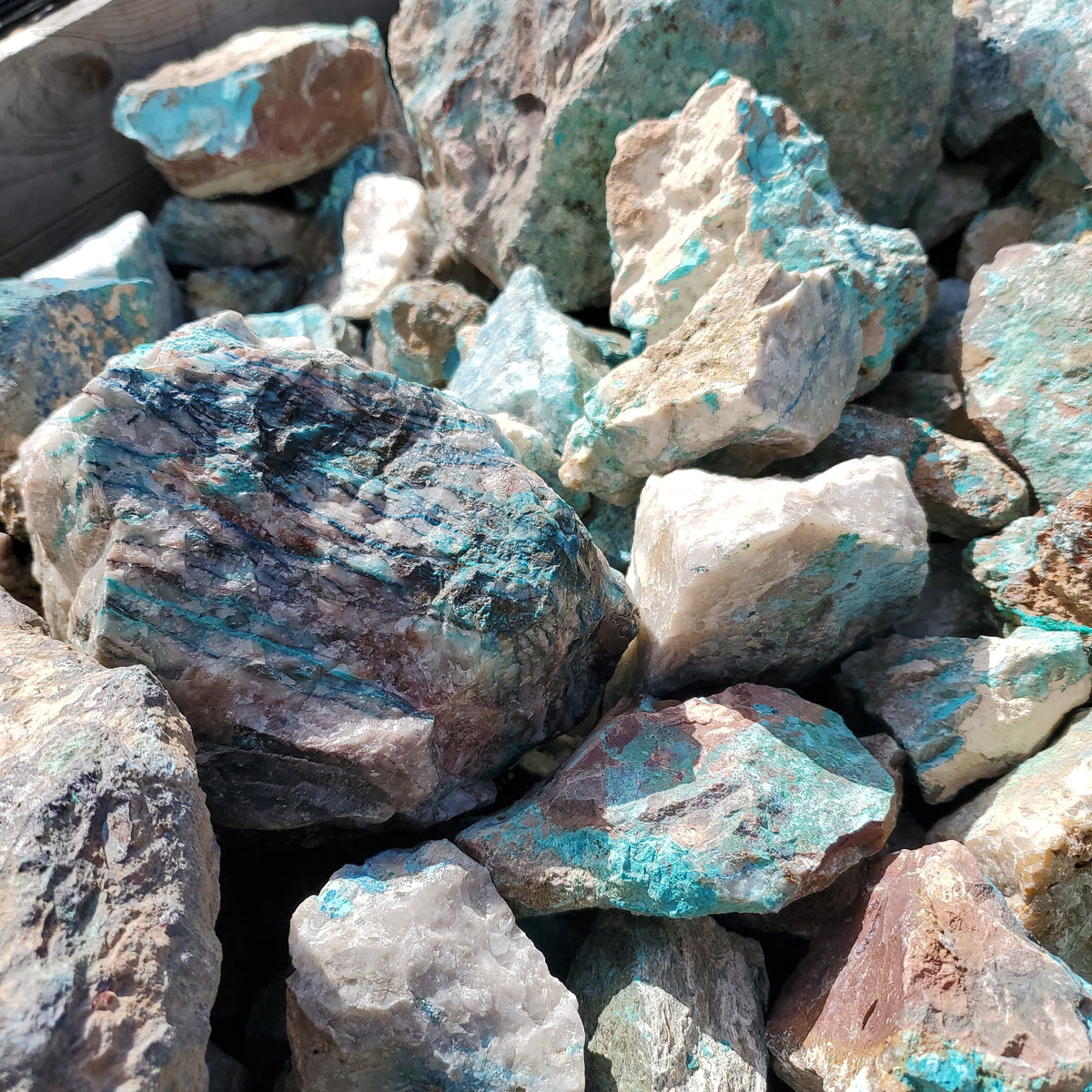 Shattuckite included Quartz - 1 pound – RoughStone.Rocks LLC